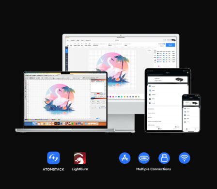 AtomStack Hurricane: 55W Desktop CO2 Laser Cutter | 3D Print Beginner